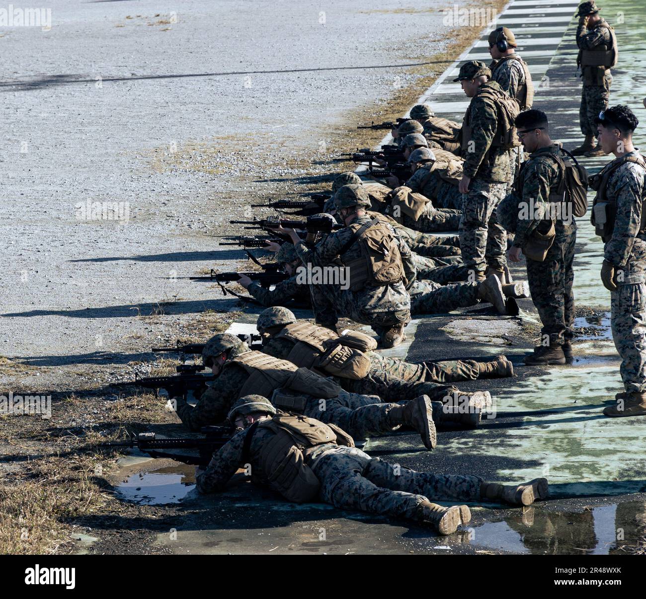 U.S. Marines with 7th Communication Battalion, III Marine Expeditionary ...