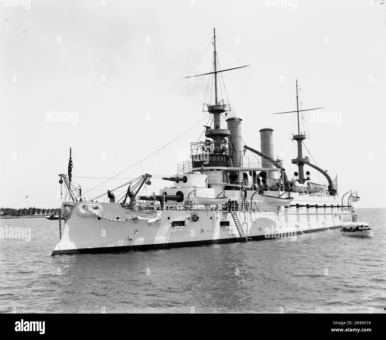 U.S.S. Kentucky, 1900 or 1901 Stock Photo - Alamy