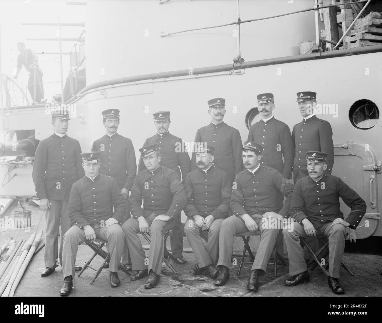 Group of marines Black and White Stock Photos & Images - Alamy