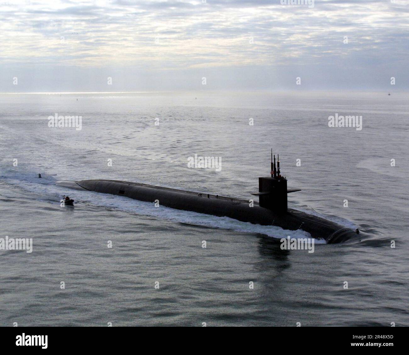 US Navy USS Florida (SSBN 728) makes its way to its new homeport at ...