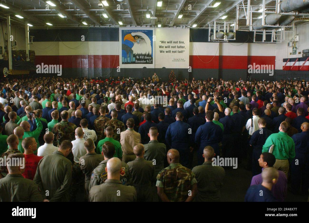 US Navy Ships company and Sailors and Marines assigned to Carrier Air ...