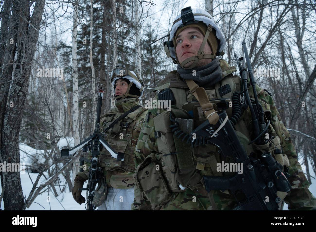 U.S. Army infantrymen with Blackfoot Company, 1st Battalion, 501st ...