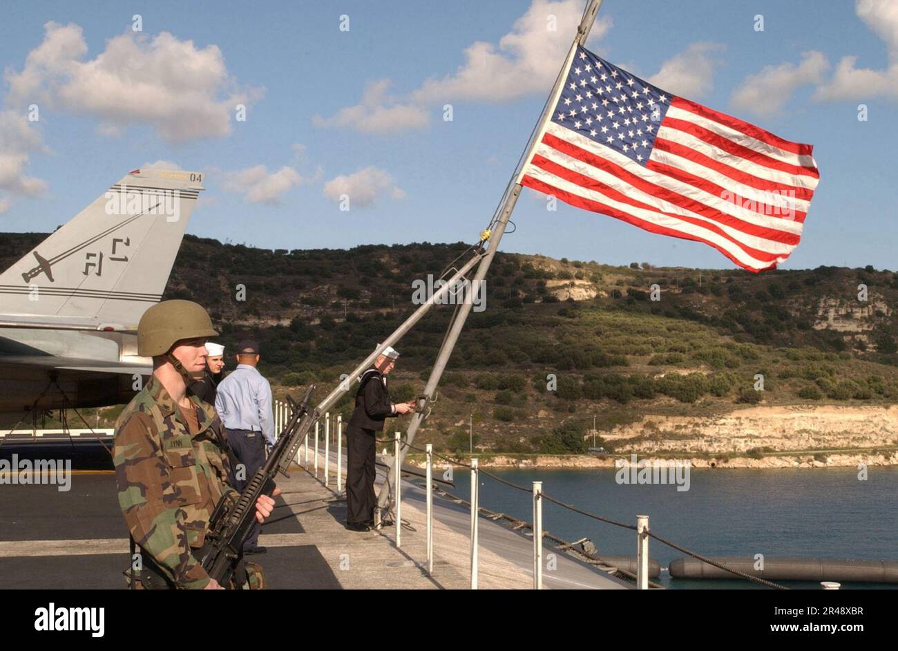 US Navy Guarding the ship Stock Photo - Alamy