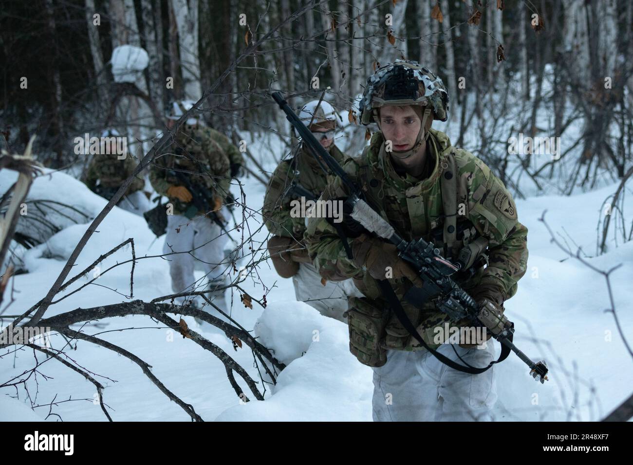 U.S. Army infantrymen with Blackfoot Company, 1st Battalion, 501st ...
