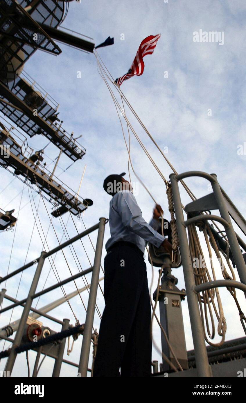 US Navy Signalman Stock Photo - Alamy