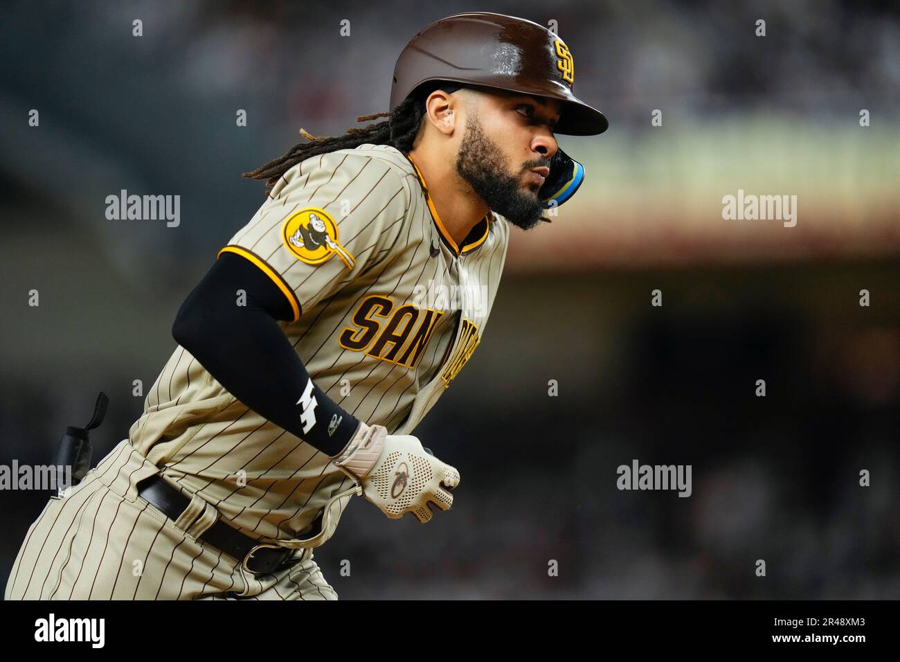 San Diego Padres' Fernando Tatis Jr. runs the bases after hitting a two ...