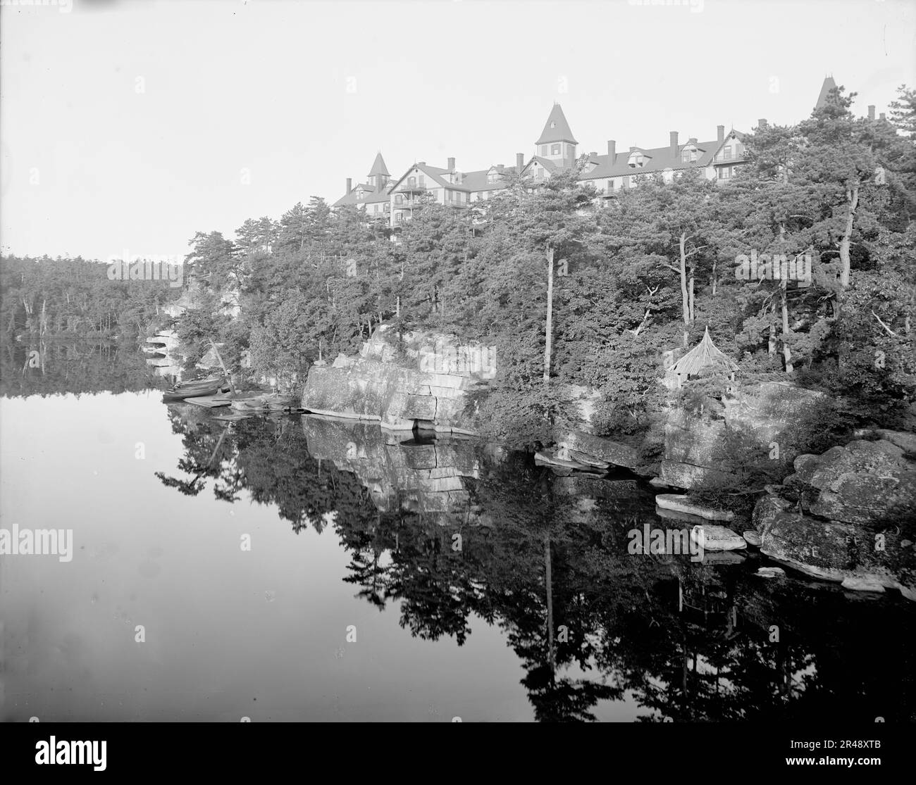 The Wildmere House from the lake, Lake Minnewaska, N.Y., between 1900 ...