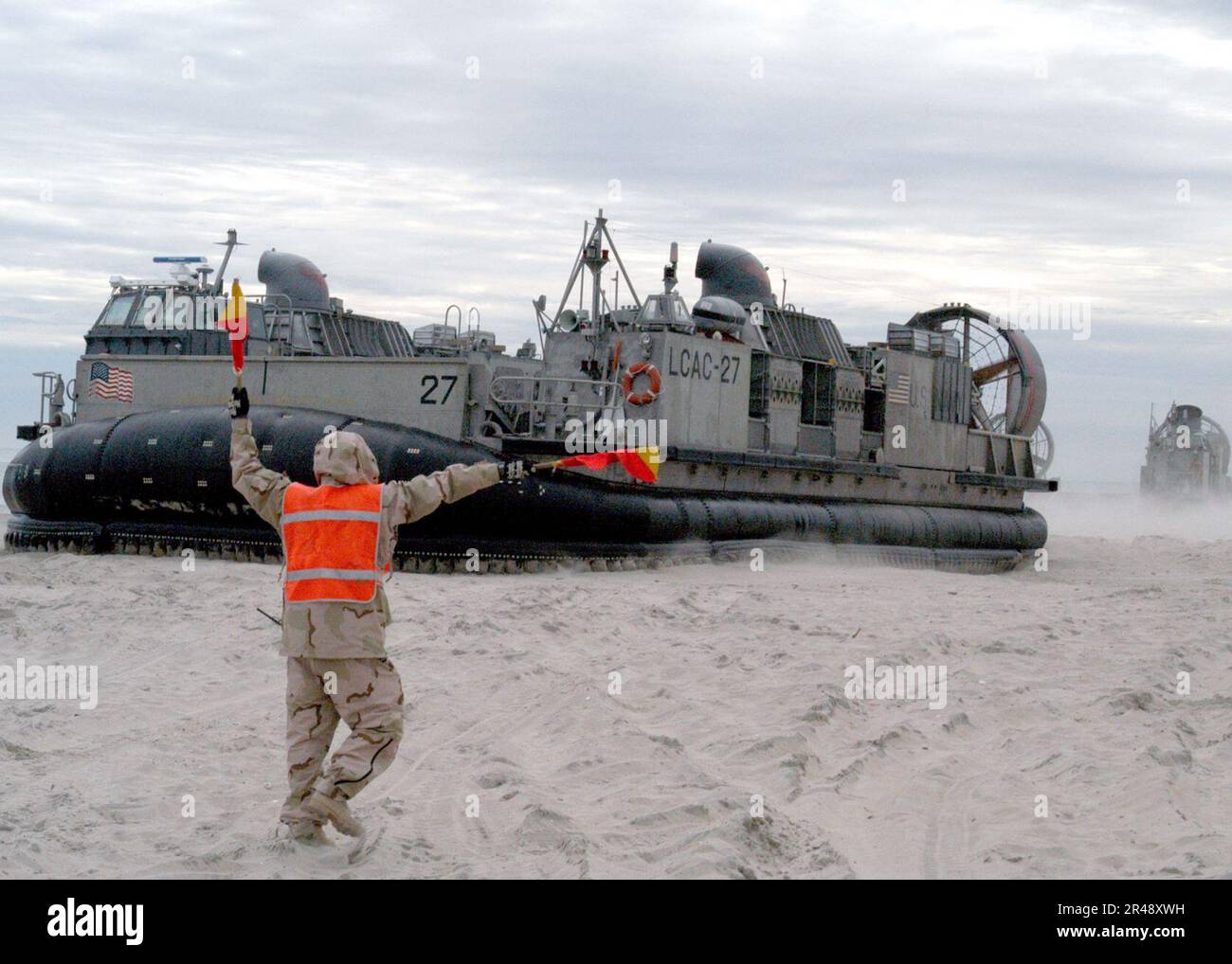 US Navy Seabee assigned to Beach Master Unit Two based at Little Creek ...