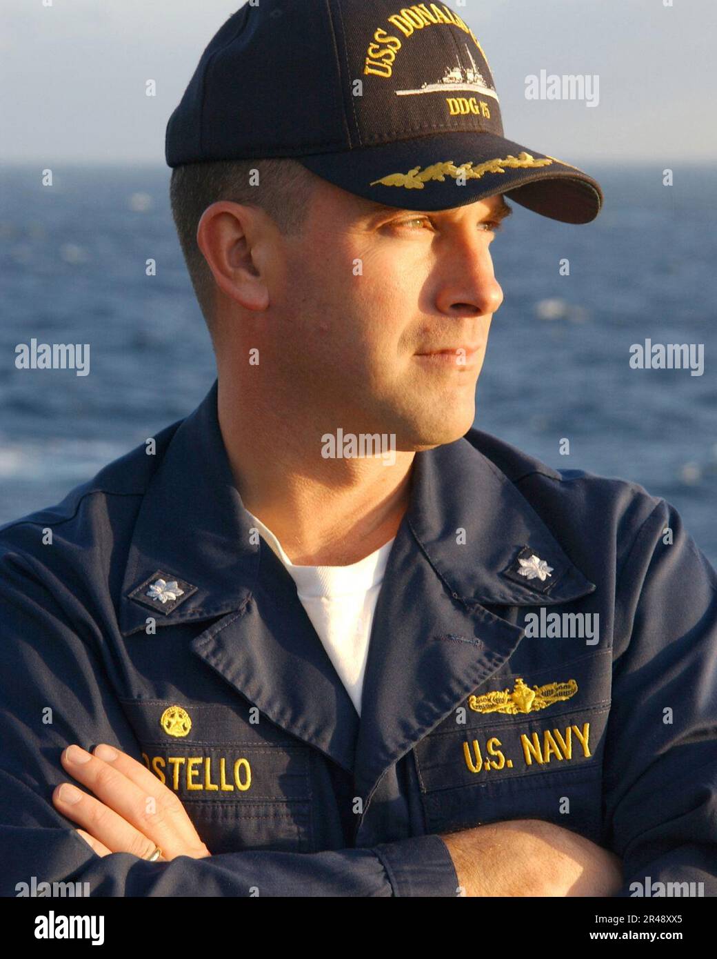 US Navy U.S. Navy Commander John J. Costello, Commanding Officer of the ...