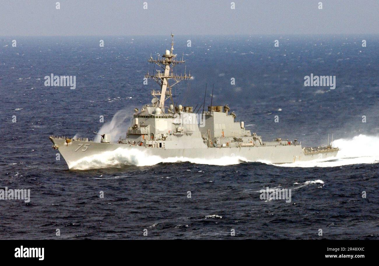 US Navy The guided missile destroyer USS Donald Cook (DDG 75) underway ...