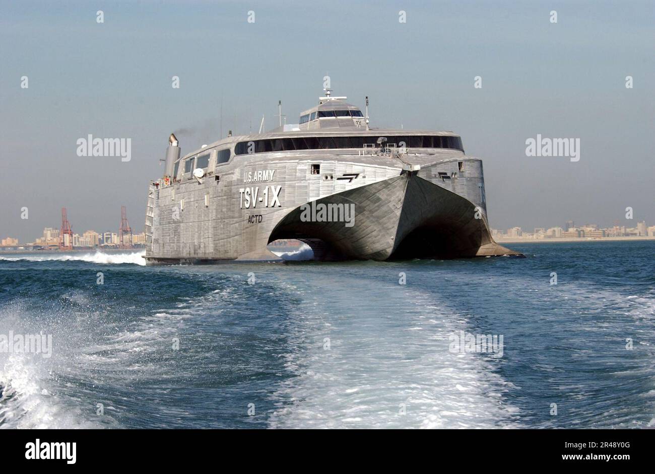 US Navy United States Army Vessel (USAV) Theatre Support Vessel (TSV-1X ...