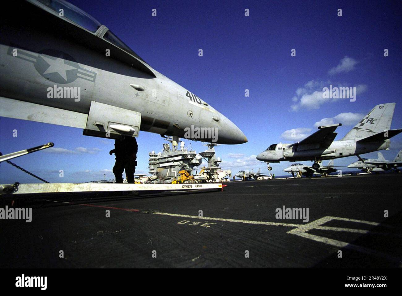 US Navy An S-3B 'Viking' assigned to the 'Checkmates' of Sea Control ...