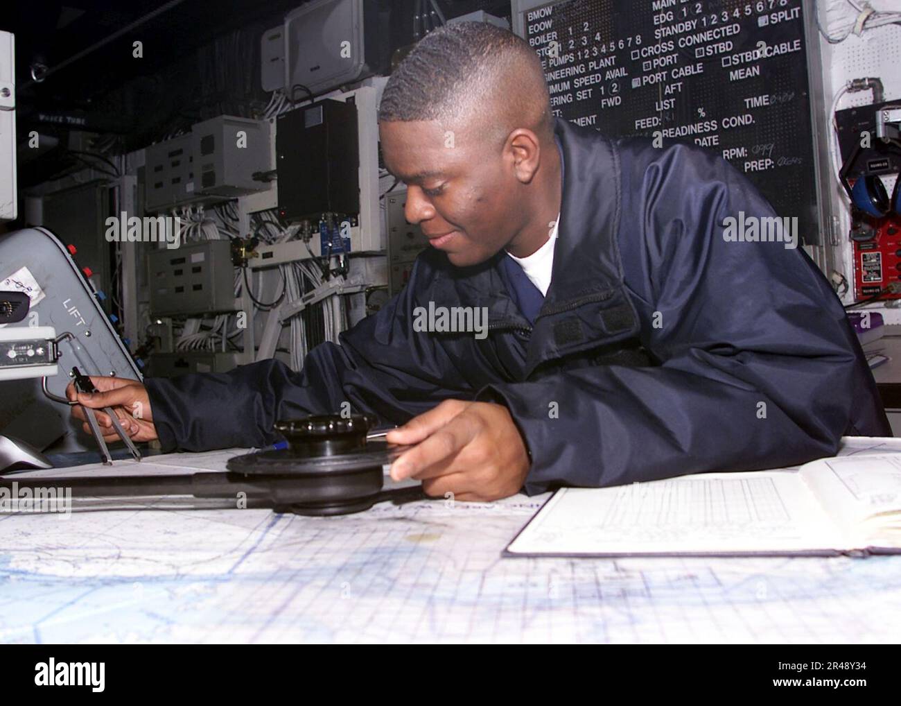 US Navy Quartermaster Stock Photo - Alamy