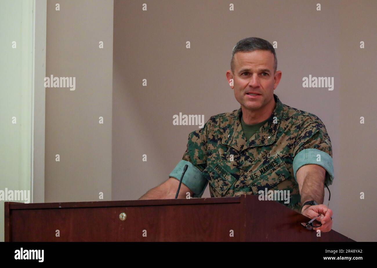 U.S. Marine Corps Brigadier General Andrew M. Niebel, Commanding ...