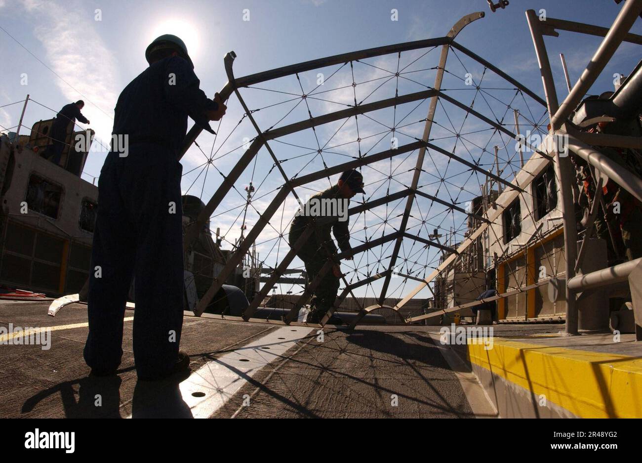 US Navy foreign object damage (FOD) screen Stock Photo - Alamy