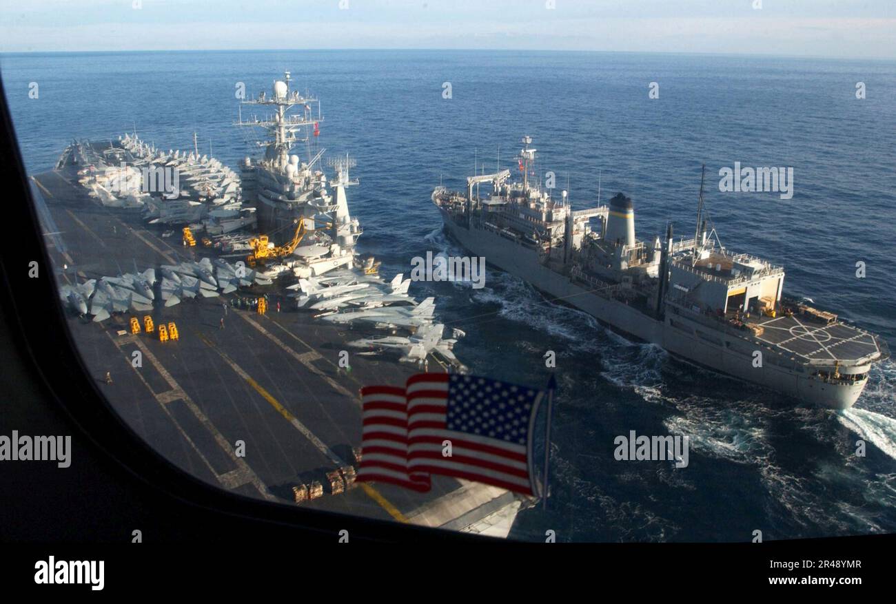 US Navy Military Sealift Command (MSC) combat stores ship USNS Spica (T ...