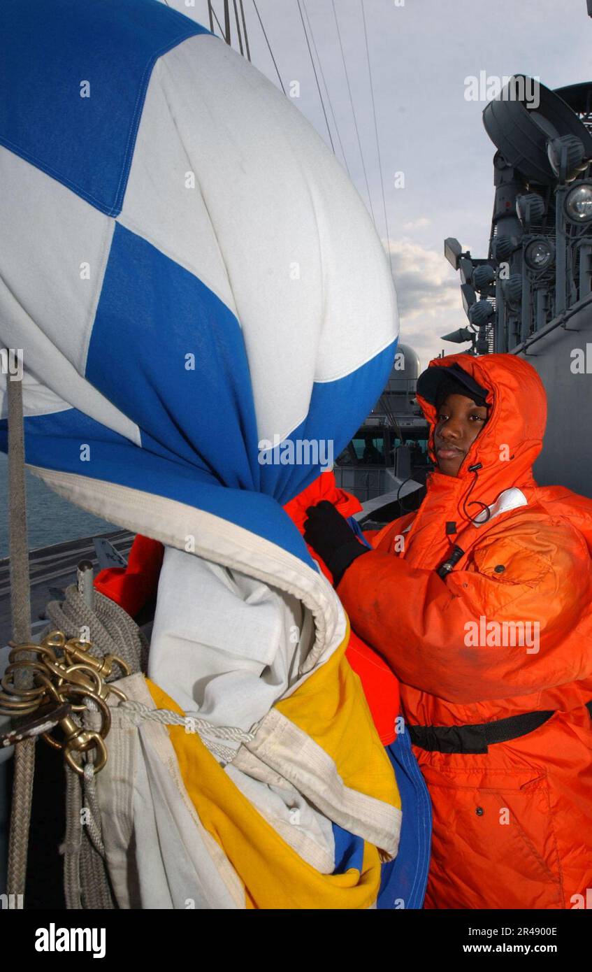 US Navy Signalman Stock Photo - Alamy