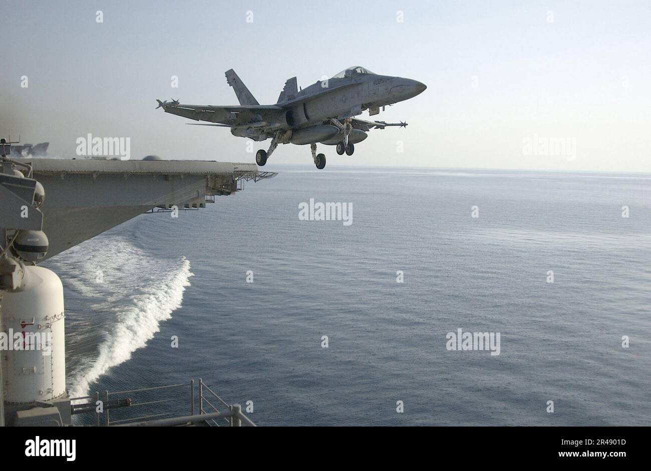 US Navy An F-A-18 Hornet assigned to the Kestrels of Strike Fighter ...