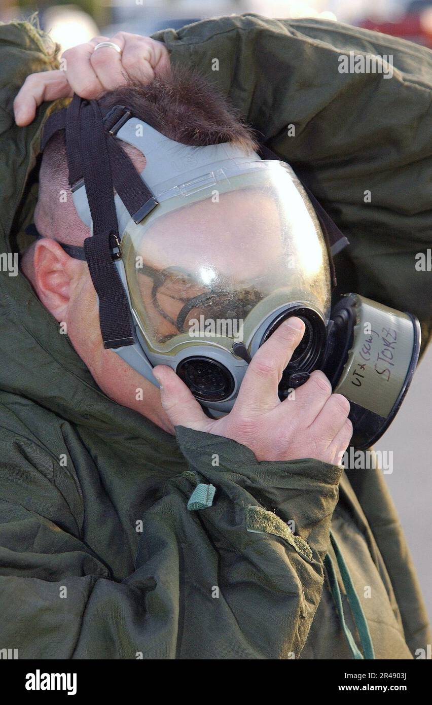 US Navy A Seabee assigned to the Fighting Forty of Naval Mobile ...