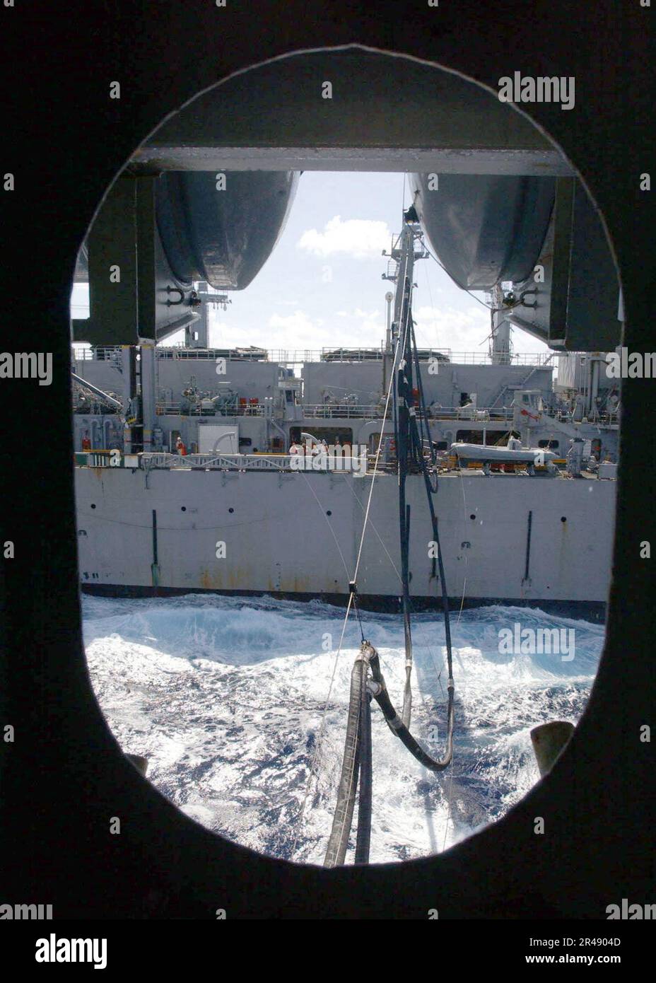 US Navy Fast Combat Support Ship USNS Supply (T-AOE 6) pulls along side ...