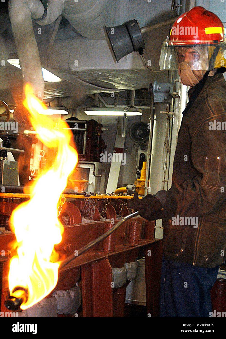 US Navy Boiler plant light off aboard USS Kearsarge Stock Photo - Alamy