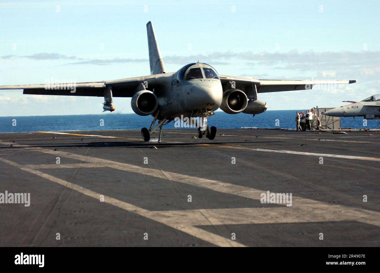 US Navy An S-3B Viking lands on the flight deck aboard USS Theodore ...