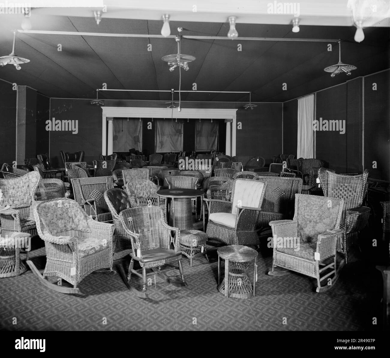 Pringle Furniture [Co. showroom with wicker chairs, Detroit, Mich ...