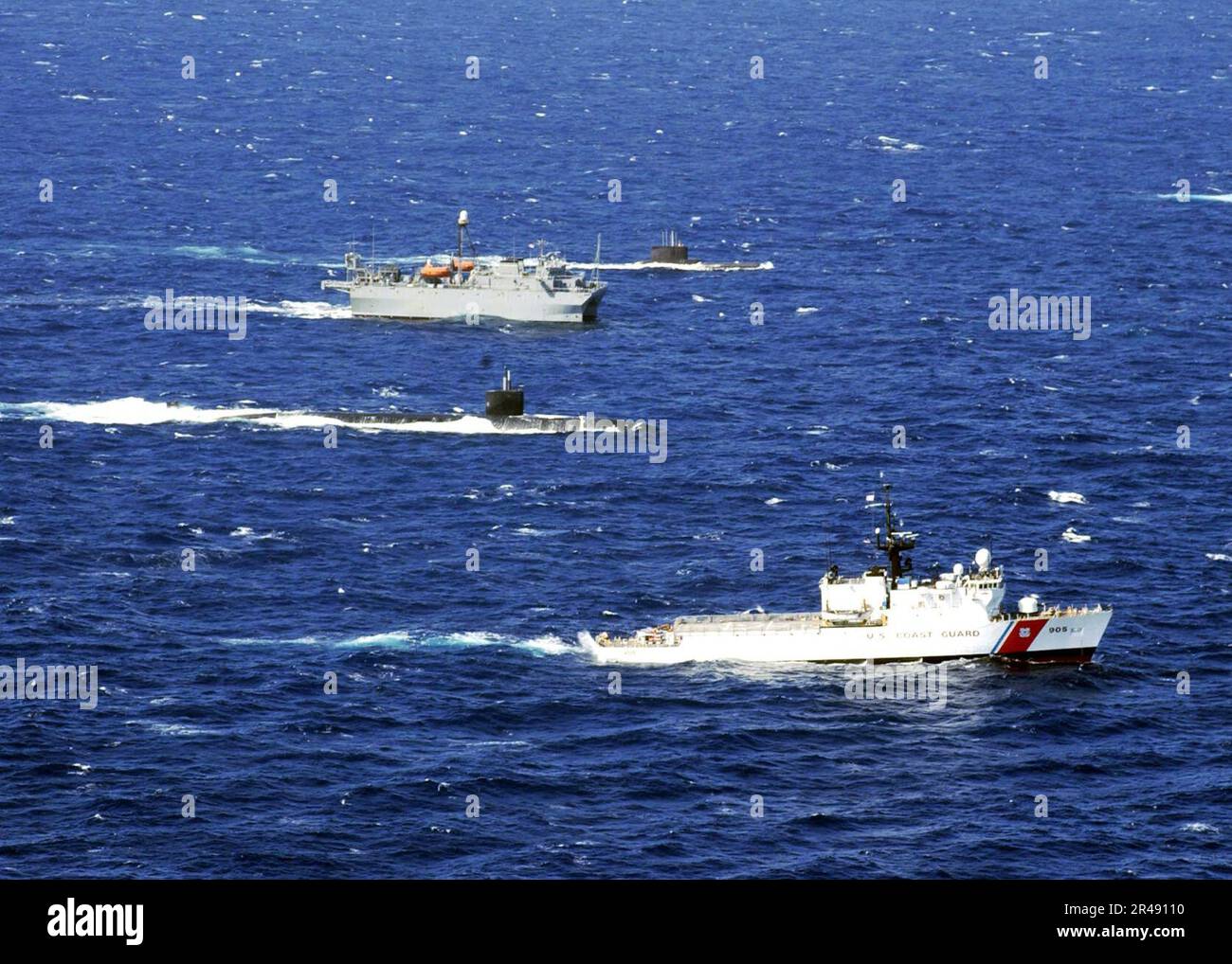 US Navy Multi-national naval forces line up during UNITAS 44-03 Stock ...