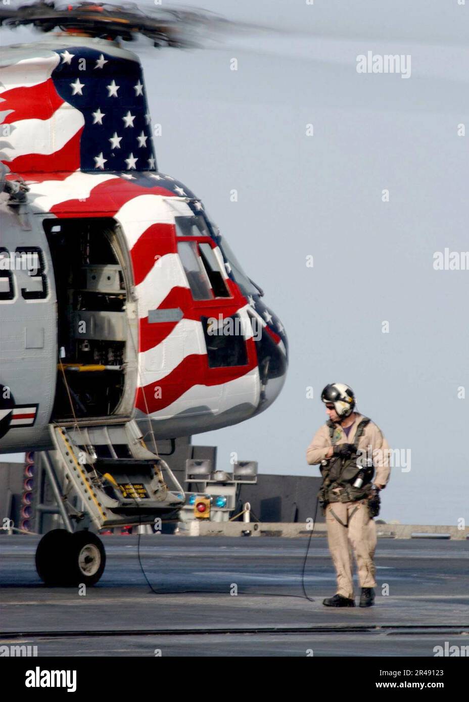 US Navy A pilot of a CH-46 ''Sea Knight'' helicopter conducts a pre ...