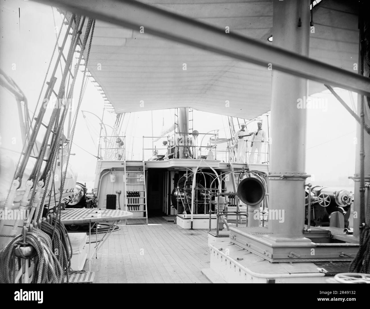 U.S.S. Petrel, quarter deck, between 1889 and 1901 Stock Photo - Alamy