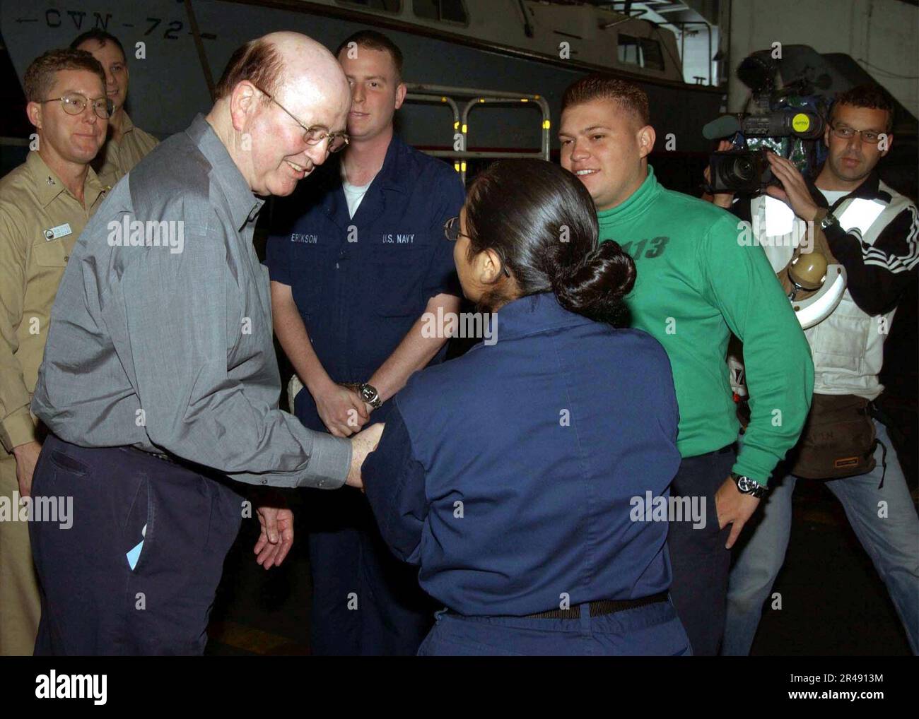 US Navy The Honorable H.T. Johnson, Acting Secretary of the Navy, meets ...