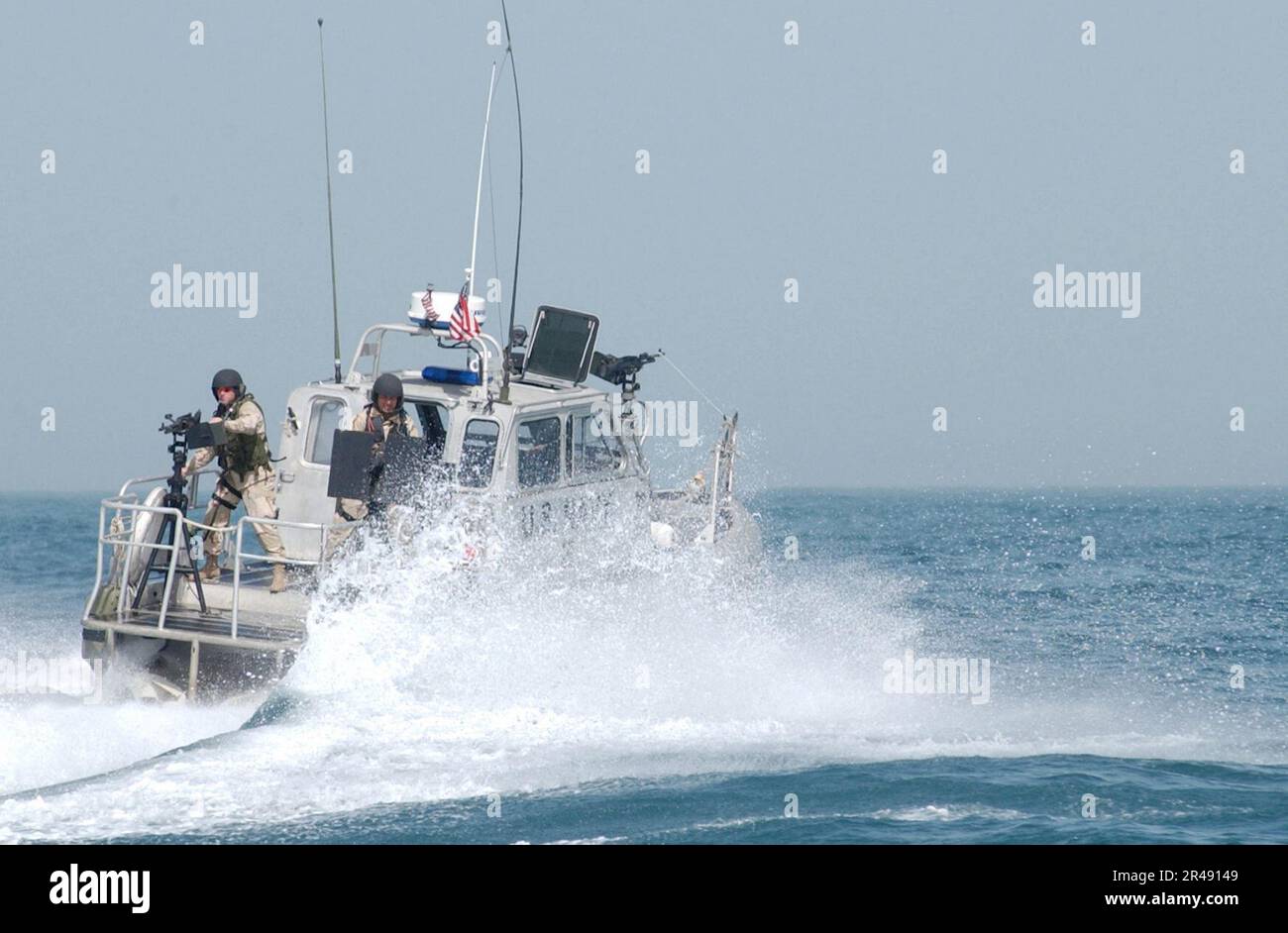 US Navy A boat crew assigned to Inshore Boat Unit Fourteen (IBU-14 ...