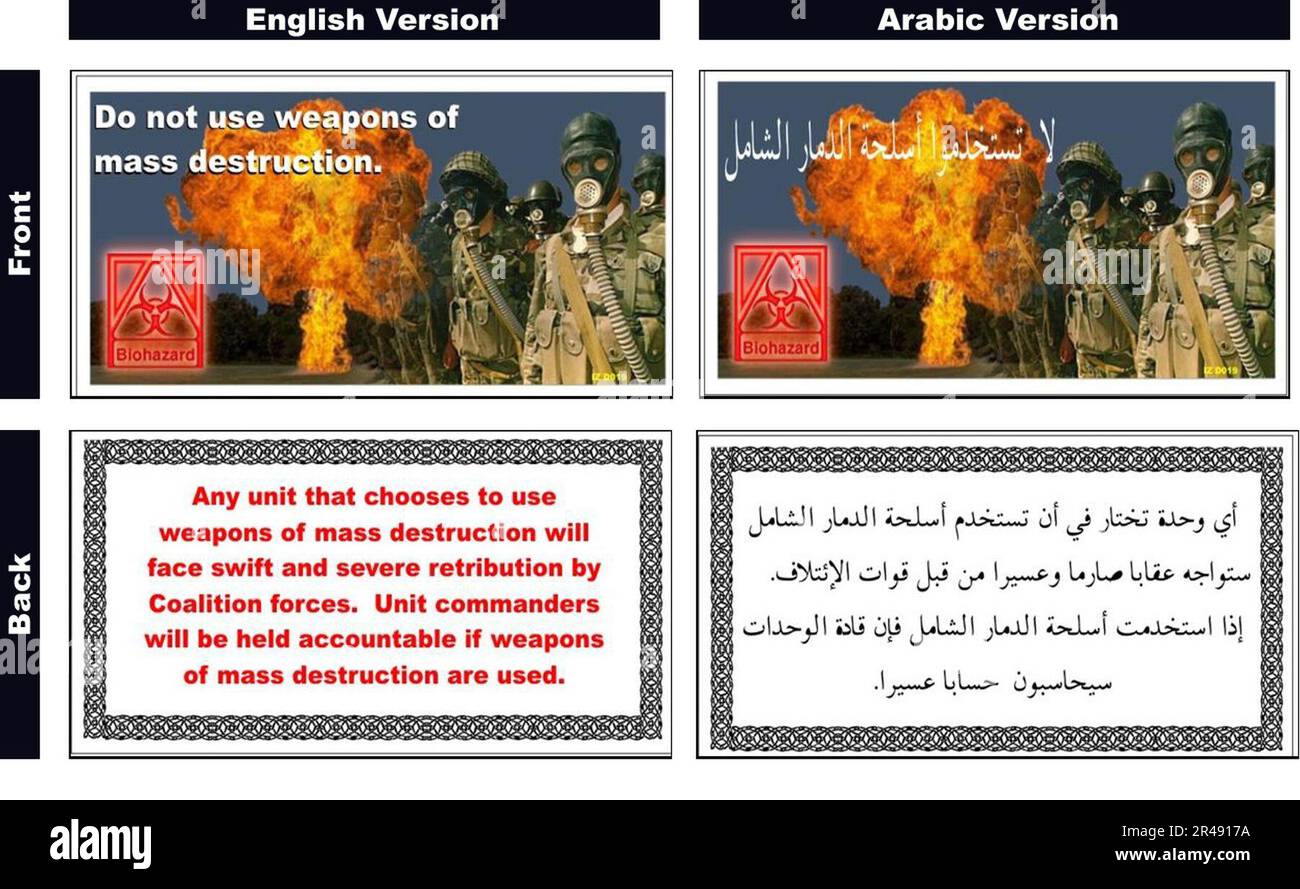 US Navy Coalition aircraft have been dropping leaflets warning the ...