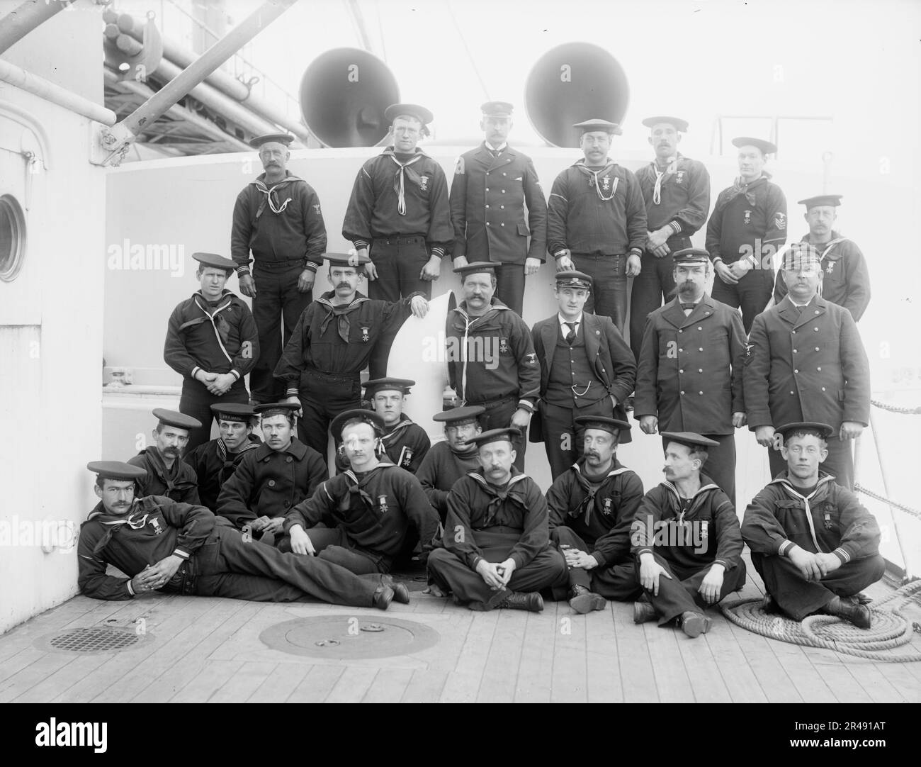 U.S.S. Maine, army and navy union, 1896 Stock Photo - Alamy