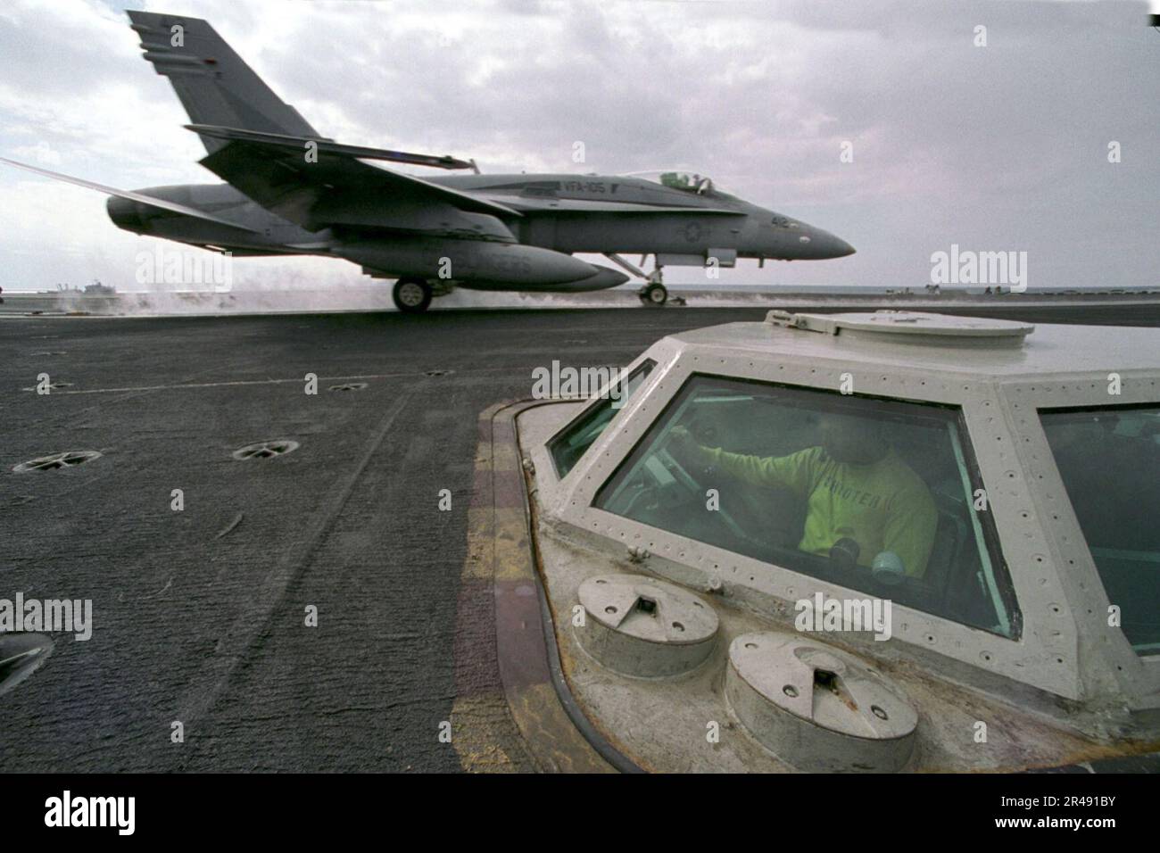 US Navy An F-A-18 launches from one of four steam driven catapults ...