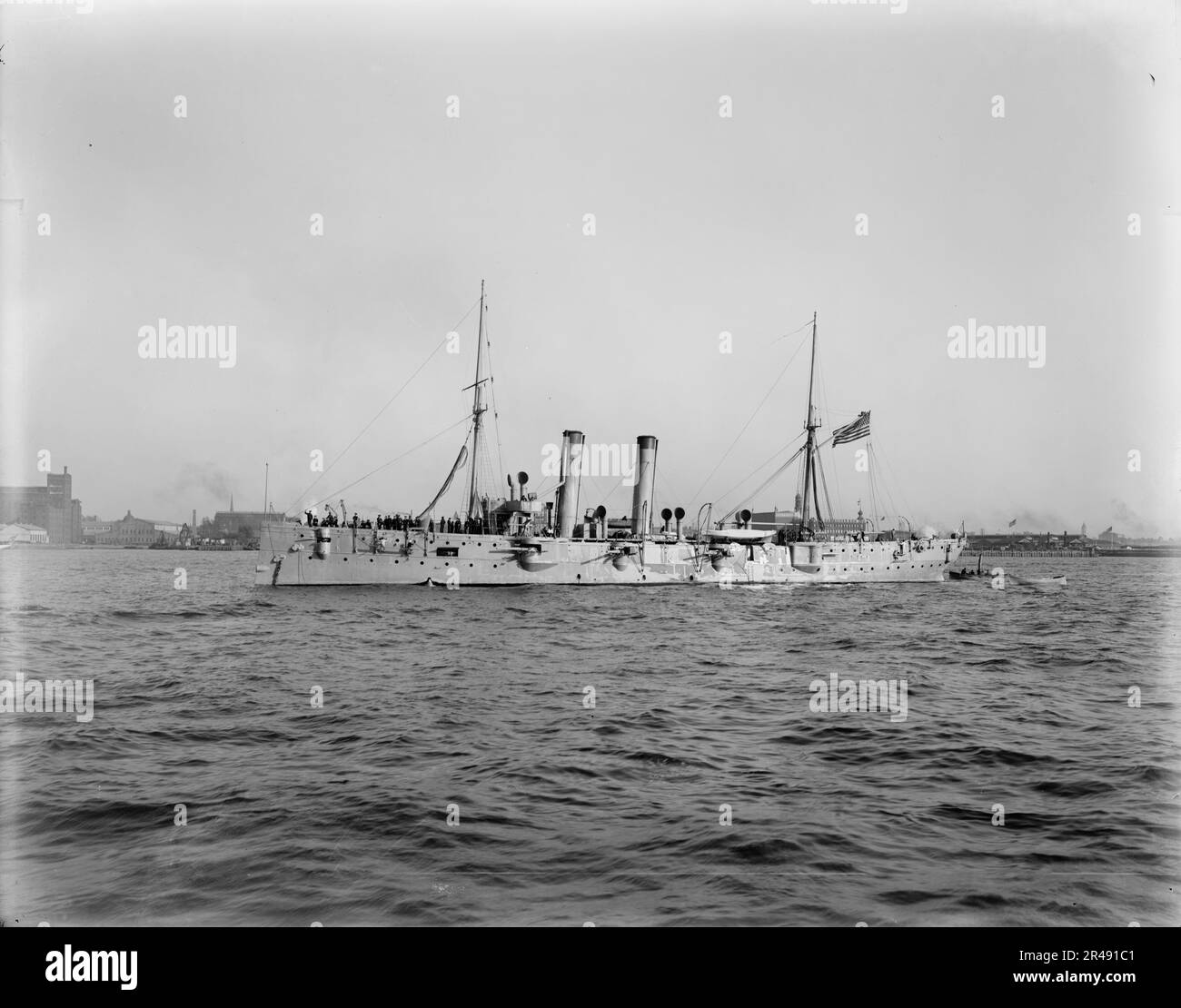 A cruiser, U.S. Navy, between 1890 and 1901 Stock Photo - Alamy