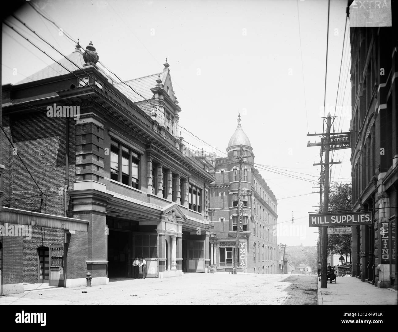 Police at fire scene Black and White Stock Photos & Images - Alamy