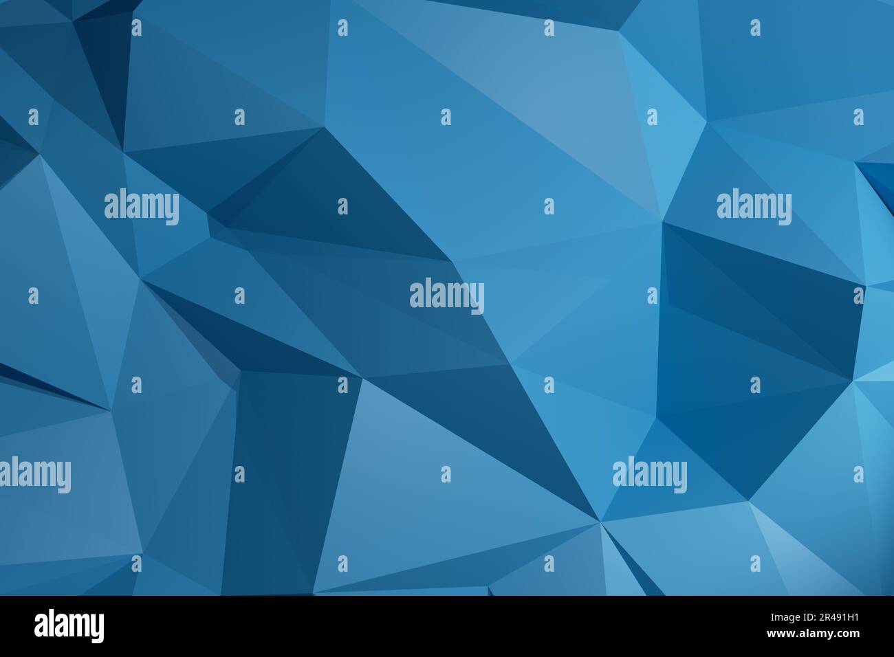 Blue low poly background 3d render color Stock Photo - Alamy