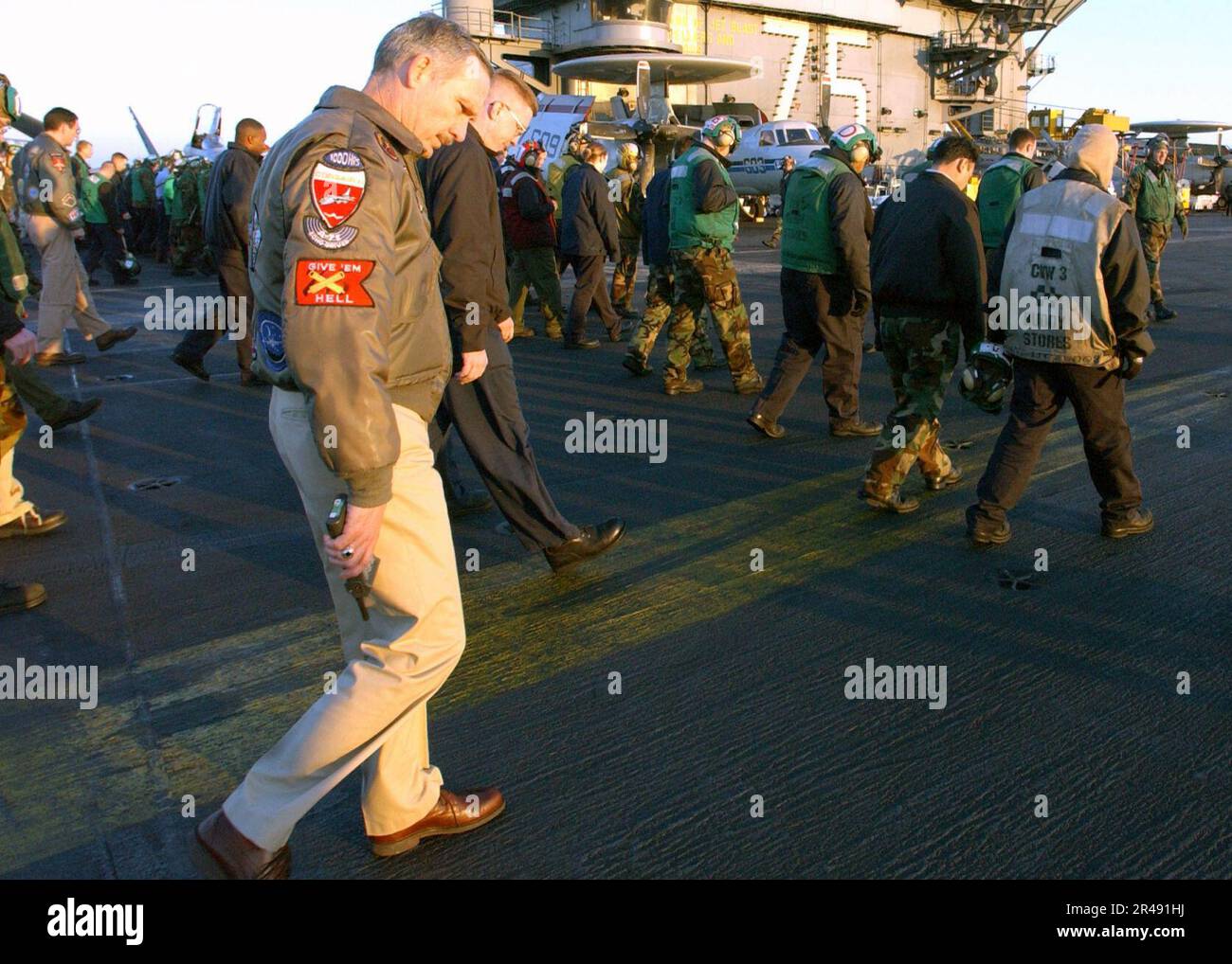 US Navy Deck inspection Stock Photo - Alamy