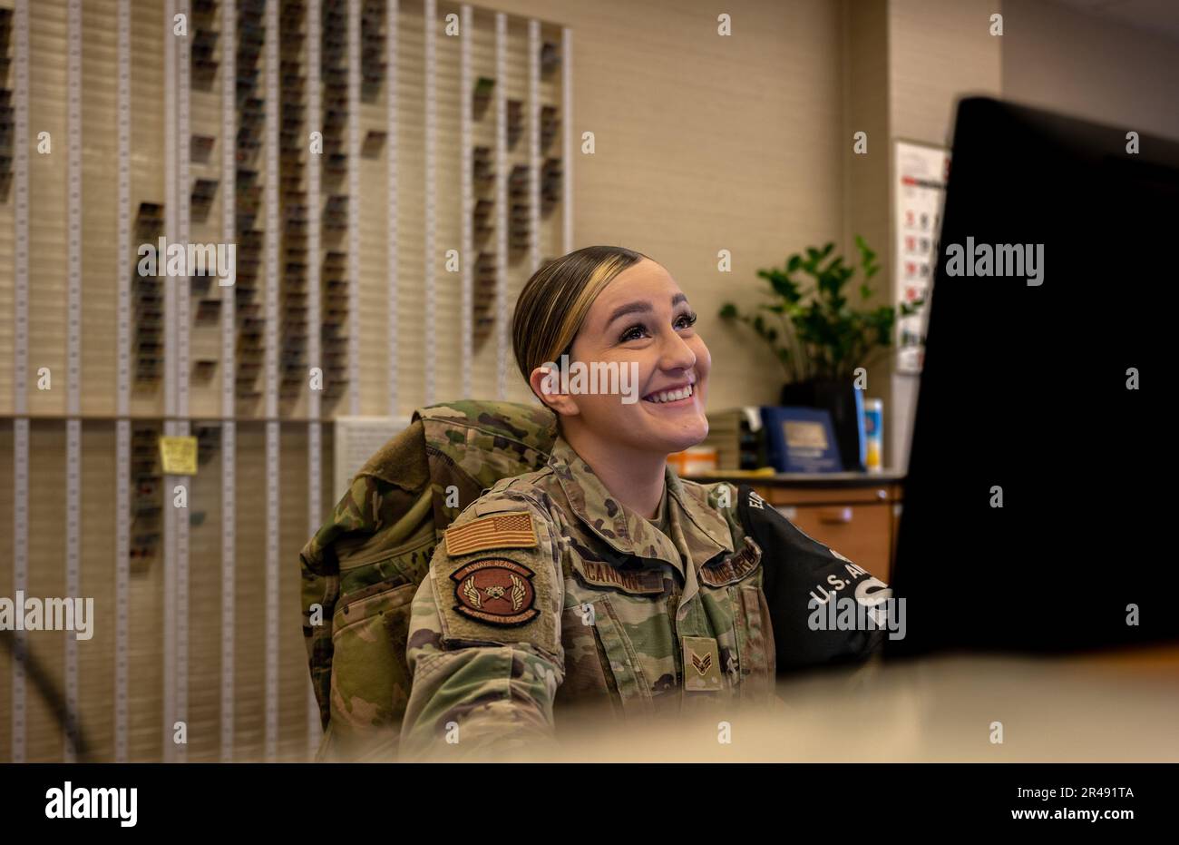 U.S. Air Force Senior Airman Elizabeth Scantlan, 51st Security Forces ...