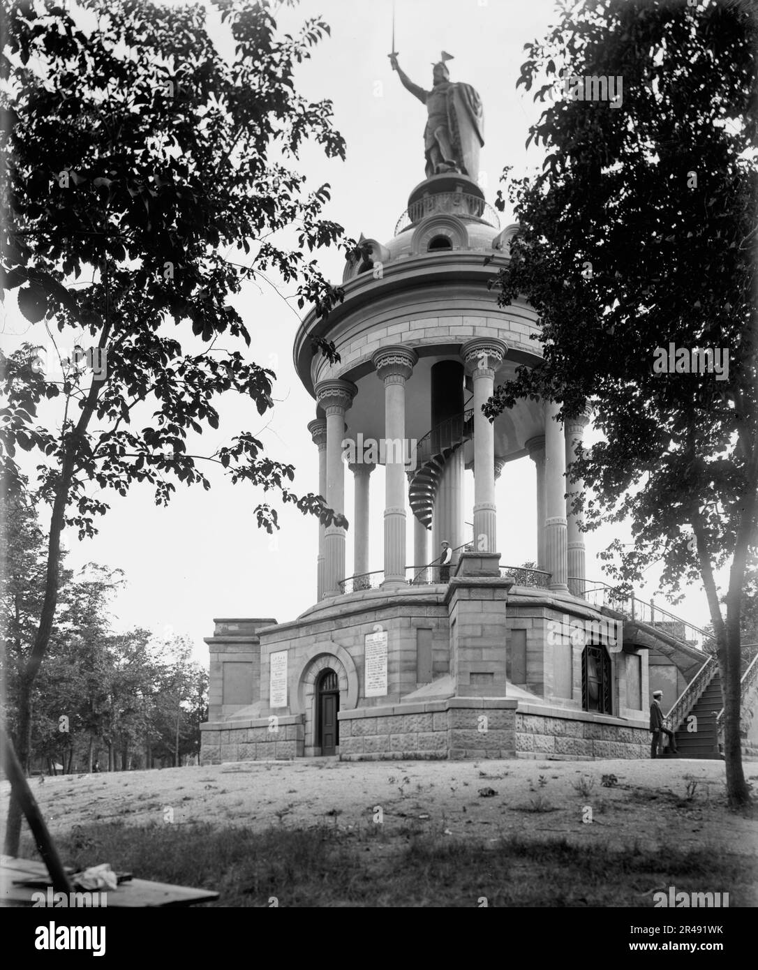 Arminius statue in germany Black and White Stock Photos & Images - Alamy