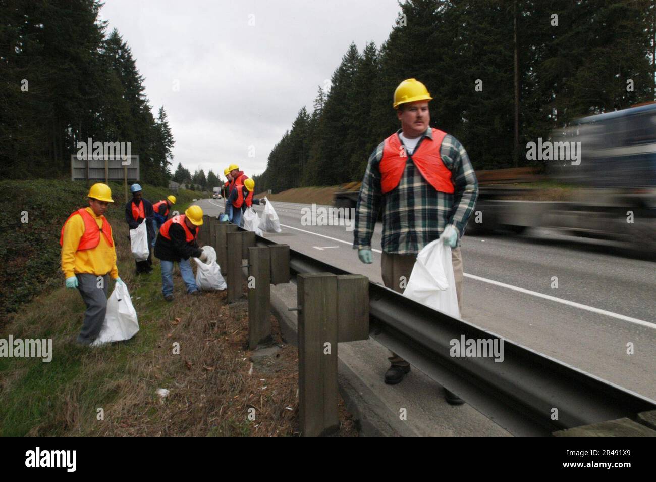 US Navy Adopt a Highway, Naval Station Everett, Wash Stock Photo - Alamy
