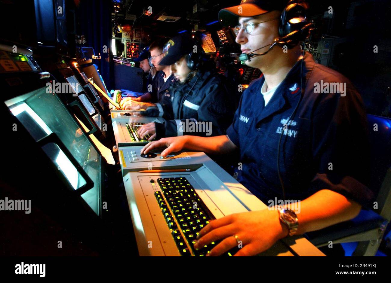 US Navy Fire Controlman Joshua L. Tillman along with three other Fire ...
