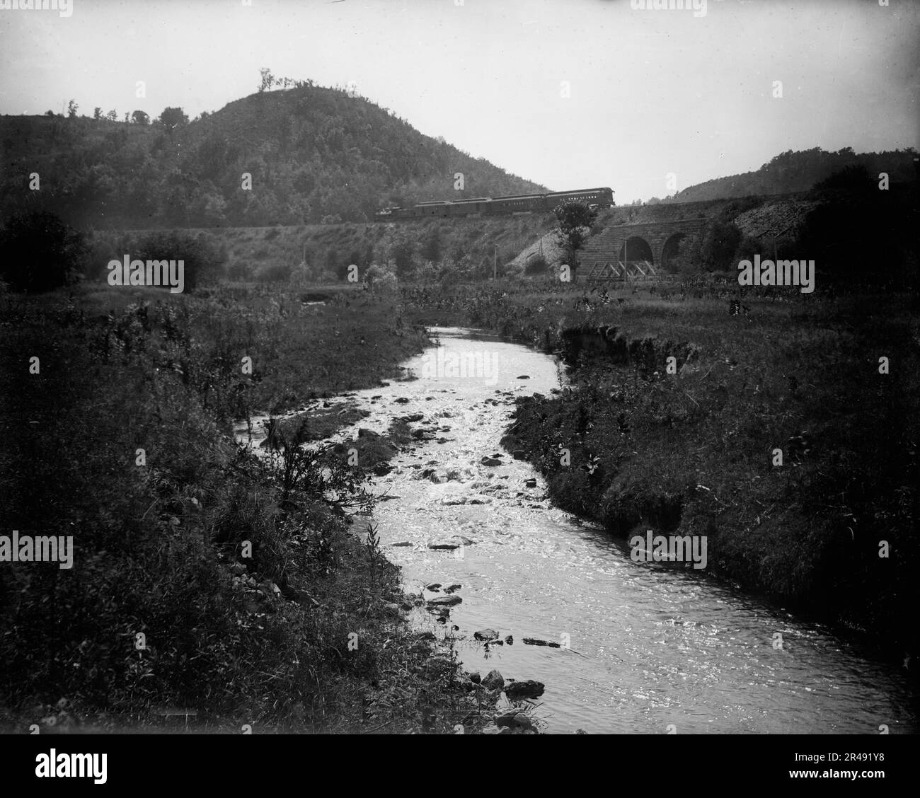 Rolling Stone Valley, westbound passenger train, between 1880 and 1899 ...