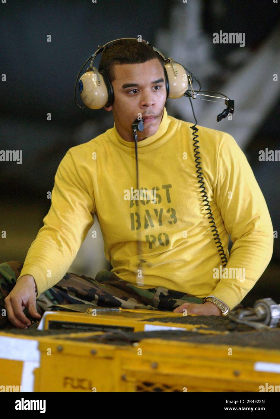 US Navy Aviation Boatswain Mate Handler Stock Photo - Alamy
