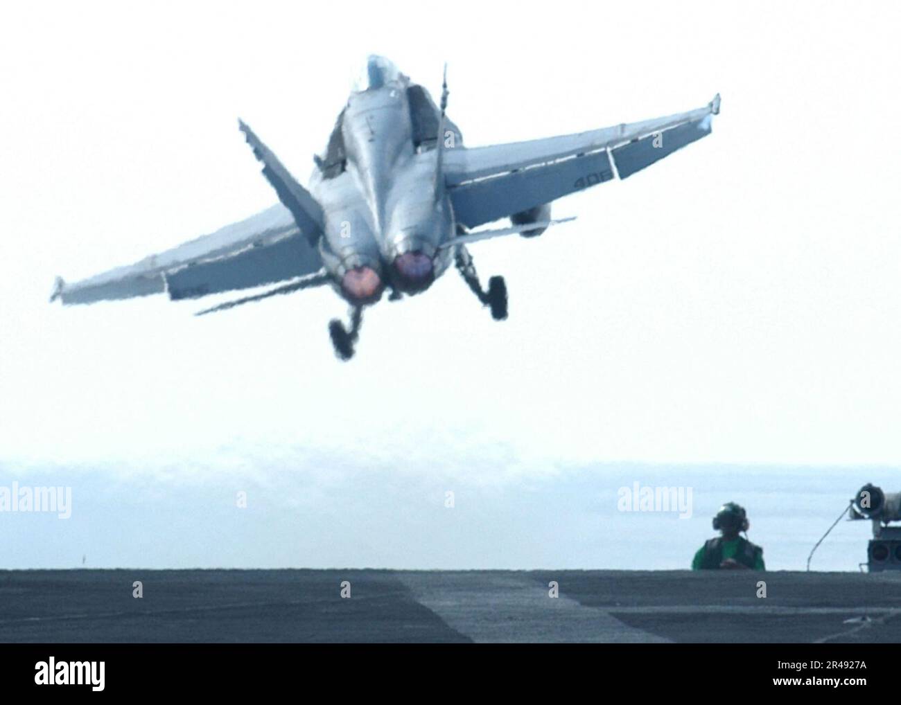 US Navy A F-A-18C Hornet assigned to the Golden Warriors of Strike ...