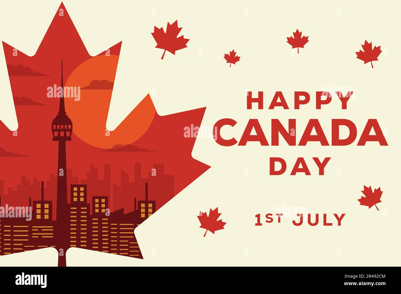 vector happy canada day background illustration design Stock Vector ...