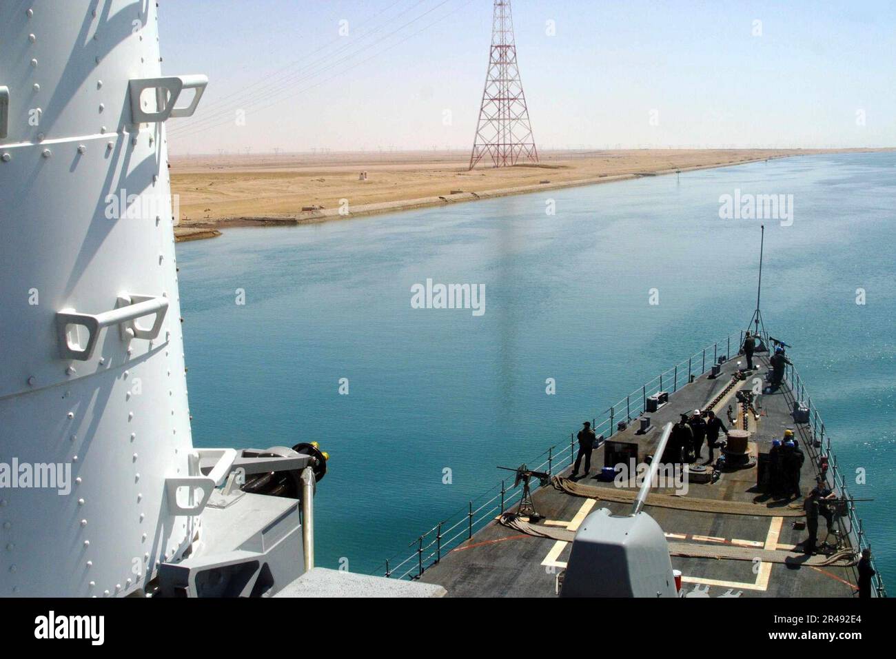 US Navy The crew maintains a close watch as the spruance class ...