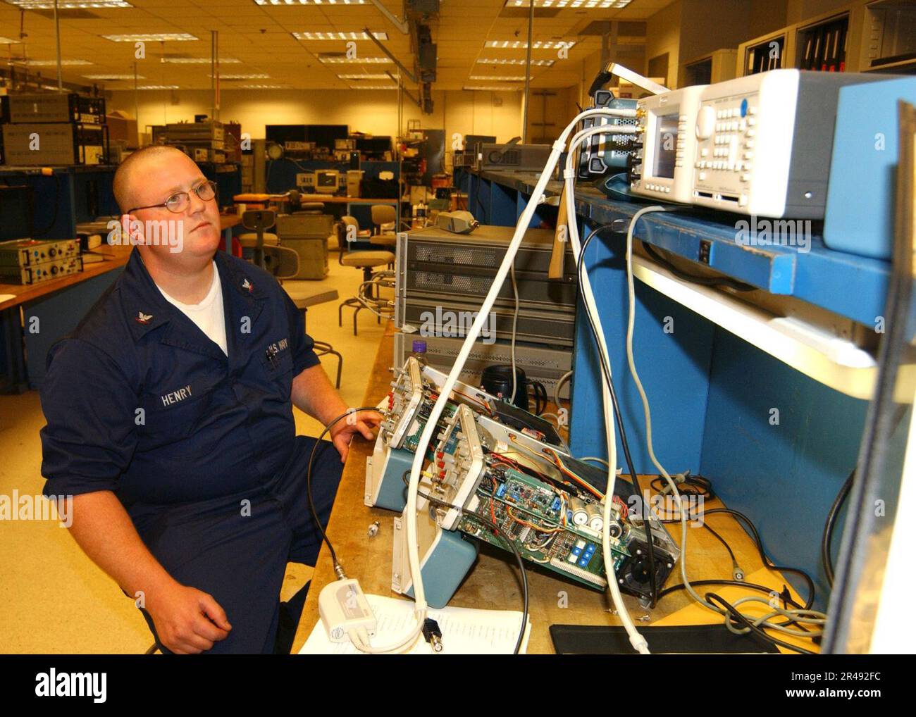 US Navy Aviation Electronics Technician Stock Photo - Alamy