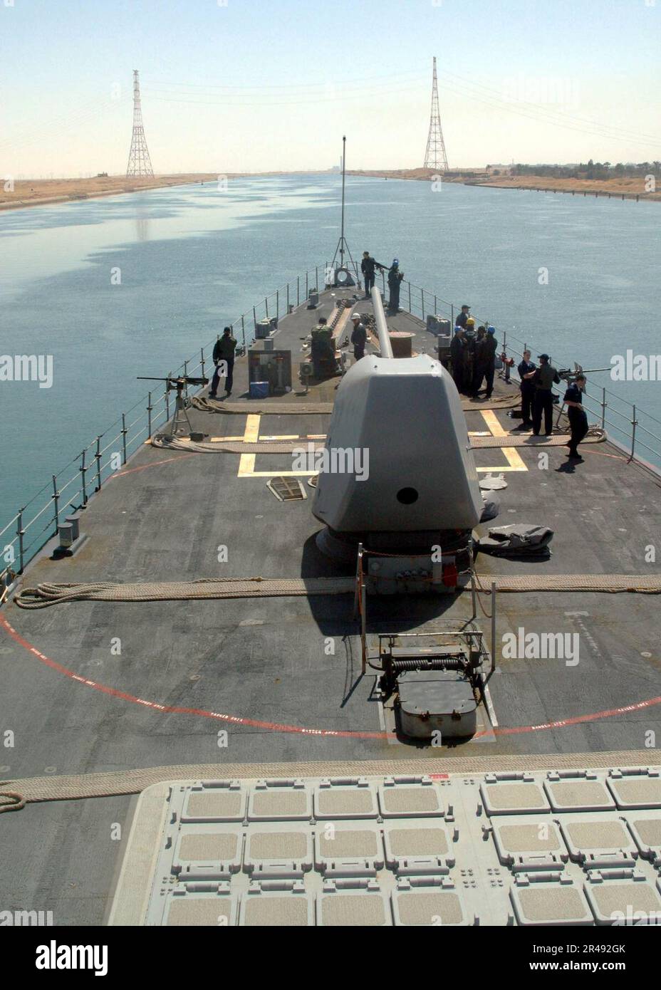 US Navy The crew maintains a close watch as the spruance class ...